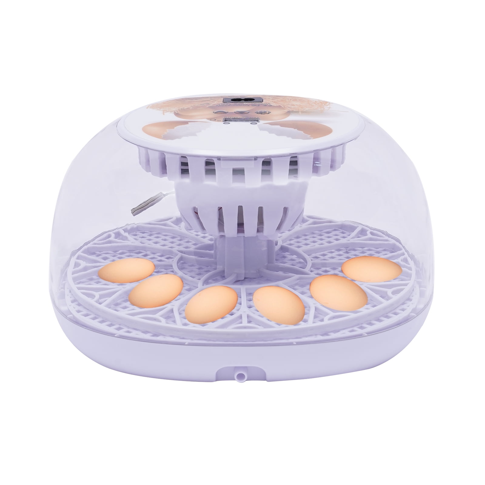 12-Egg Capacity Egg Incubator with Automatic Turning, Adjustable ...
