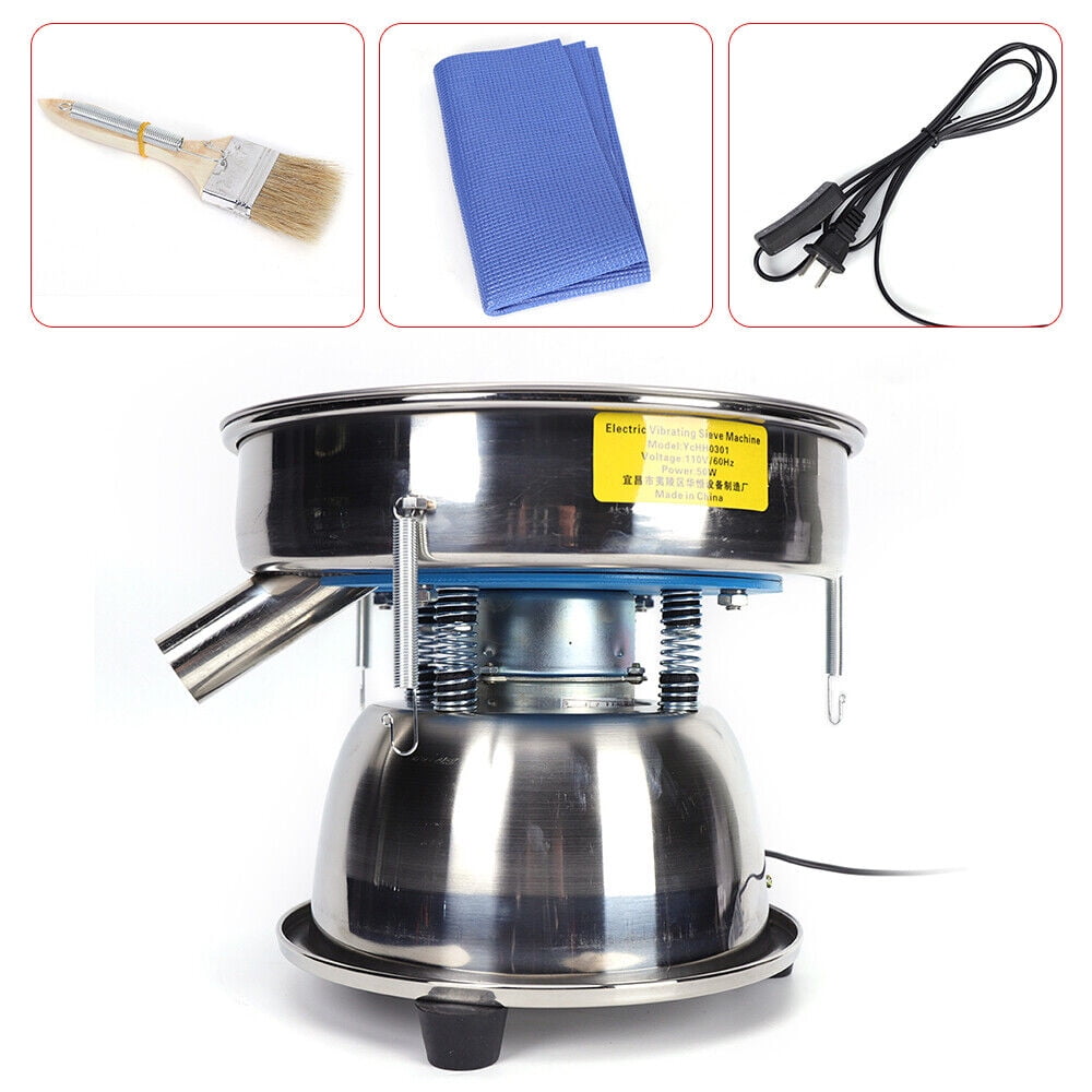 12'' Electric Vibrating Sieve Machine Automatic Sifter Shaker +/or 10 ...