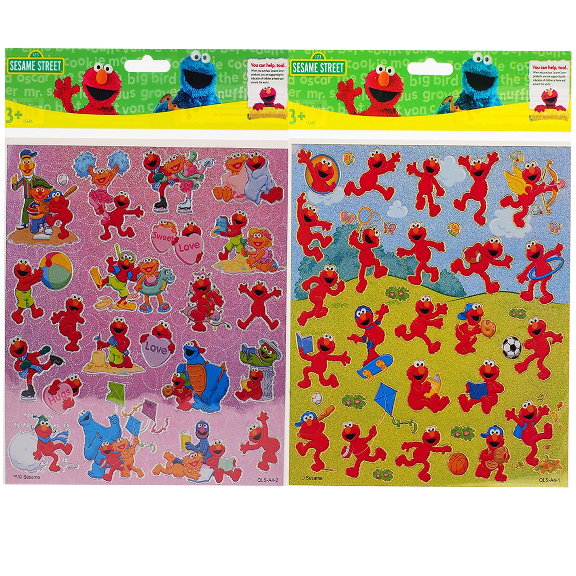 12 Elmo Sesame Street Stickers - Walmart.com