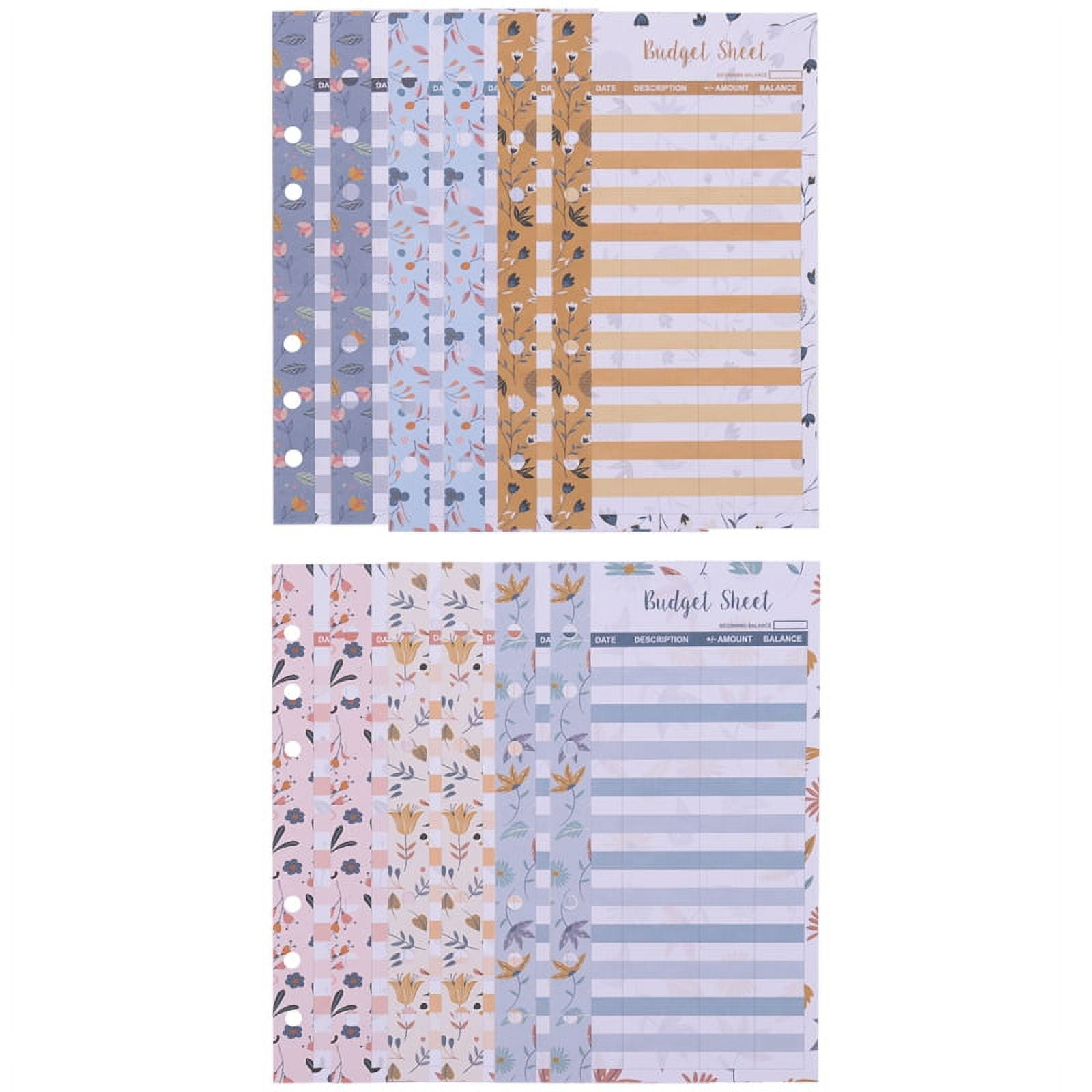12 Expense Budget Sheets, Money Organizer for A6 Budget Binder -for ...