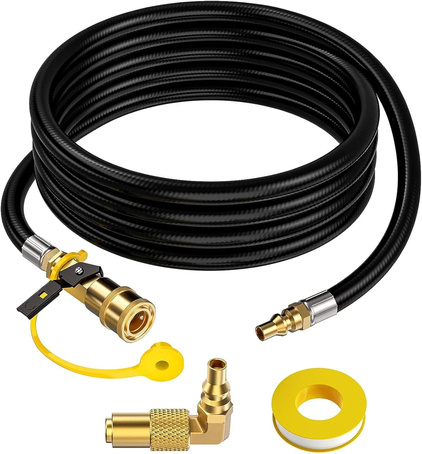 12 FT RV Quick Connect Propane Hose for RV to Grill, LP Quick Connect ...