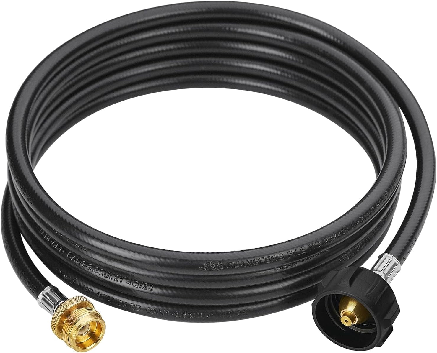 12 Feet Propane Adapter Hose, 1lb to 20lb Adapter Converts 1lb ...