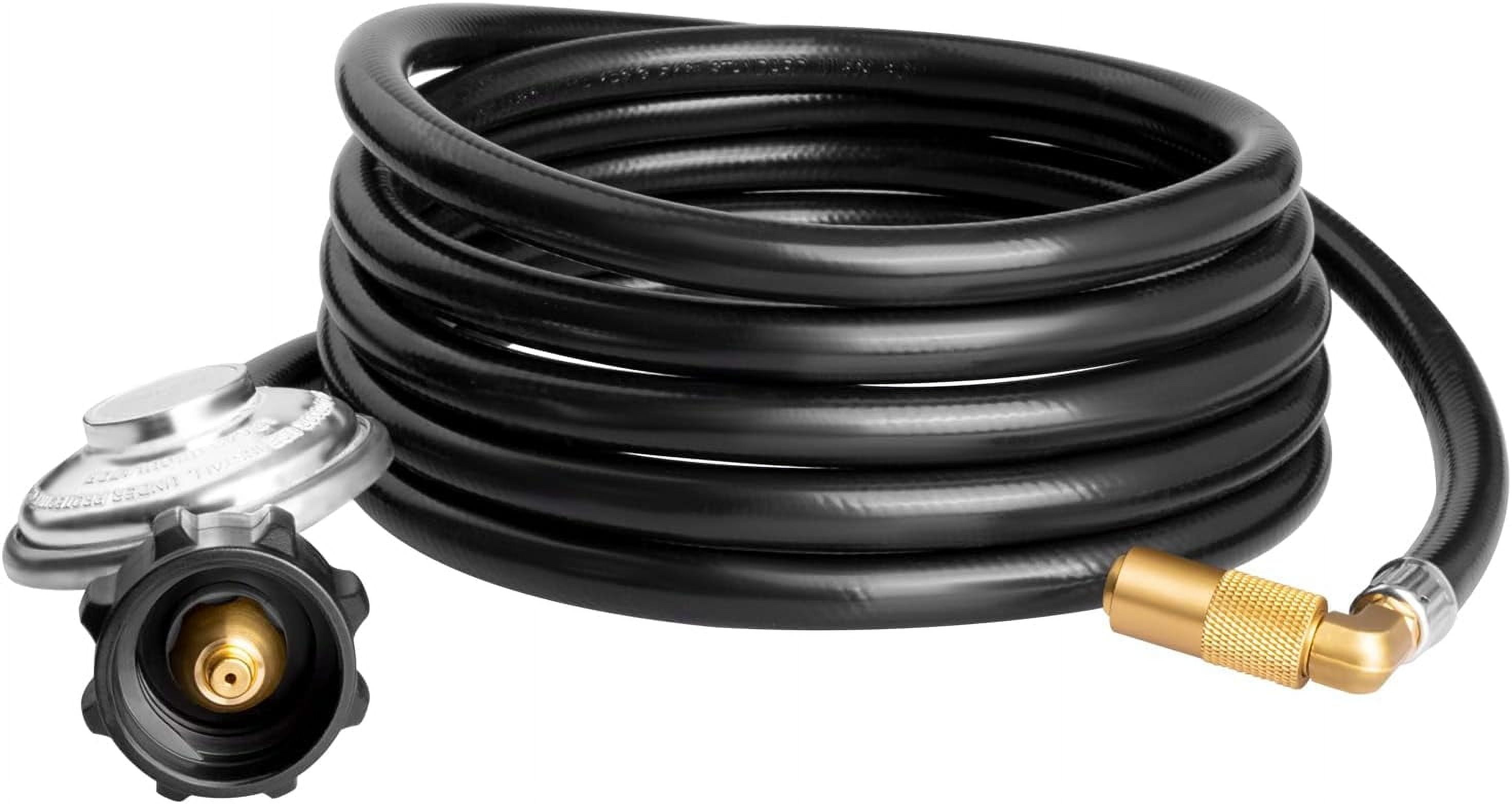 12 Feet Propane Regulator and Hose with Elbow Adapter for Blackstone ...