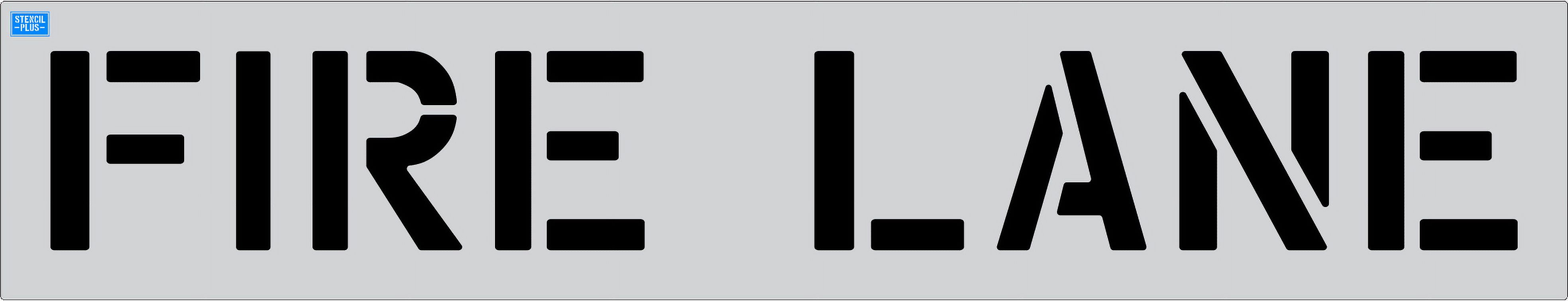 12" Fire Lane Stencil Parking Lot/Pavement Marking Stencil Thickness ...
