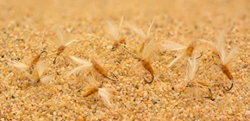 12 Flies - Sulphur Dry Fly - Great for Trout - Choose Hook Size ...