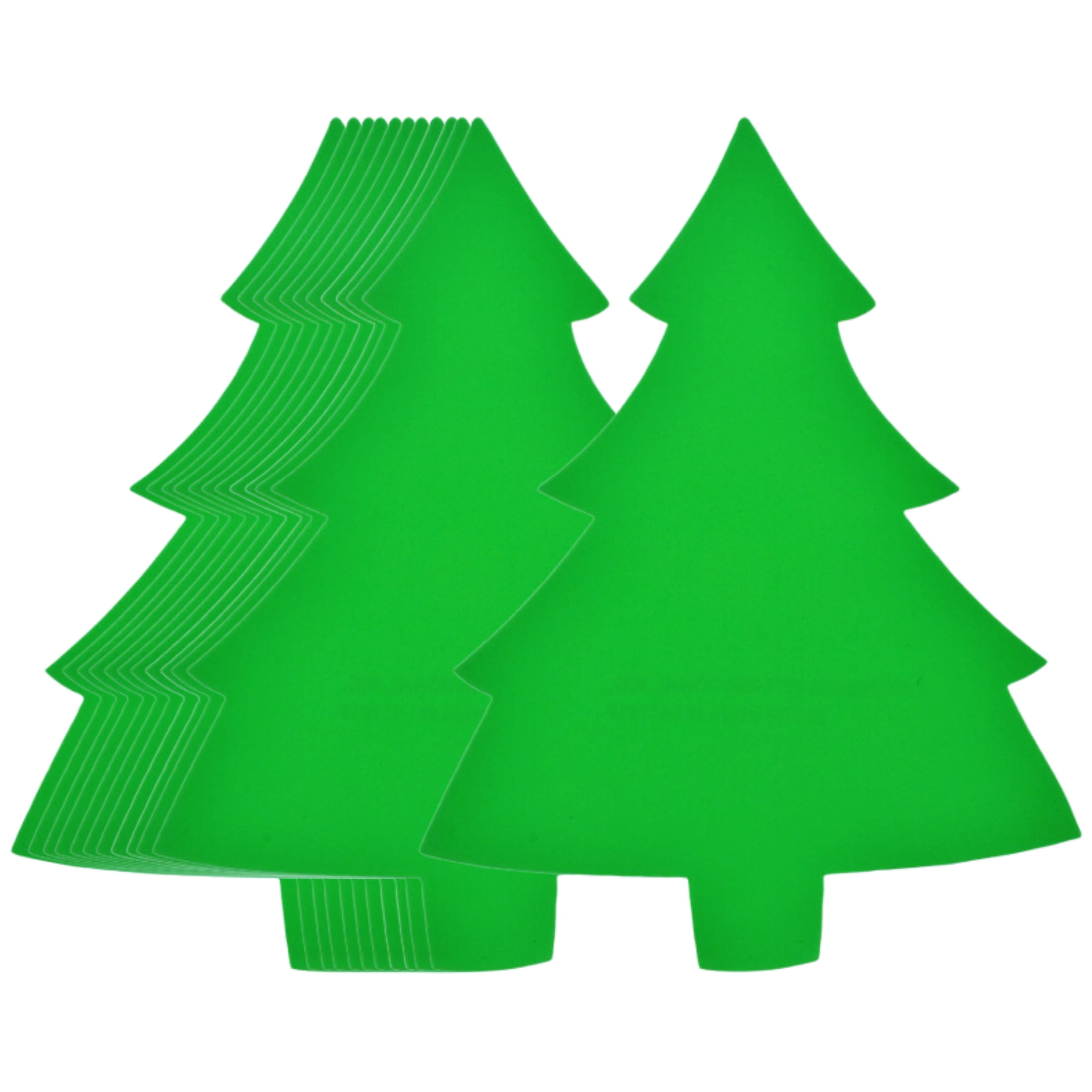 (12) Foam DIY Christmas Tree, 8-inch Green Decorative Shape for Crafts ...