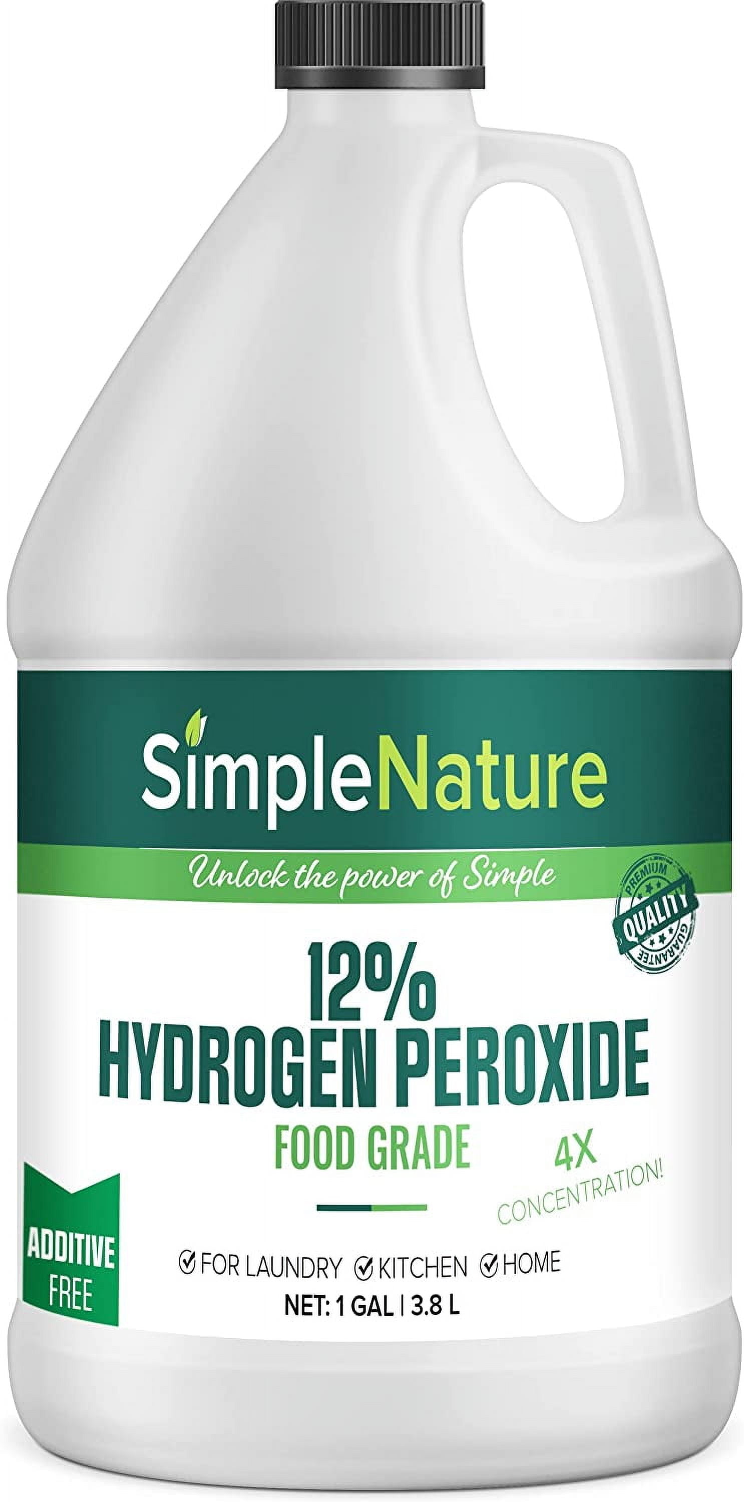 12% Food Grade Hydrogen Peroxide Solution - 1 Gallon - Natural ...