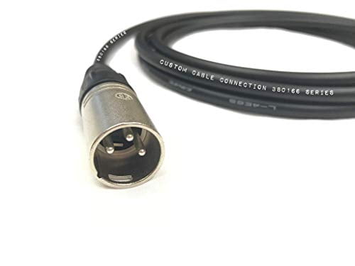 12 Foot Canare L-4E6S Star Quad XLR Male to 1/4" (6.35mm) TRS Balanced Microphone/Audio Cable by ...