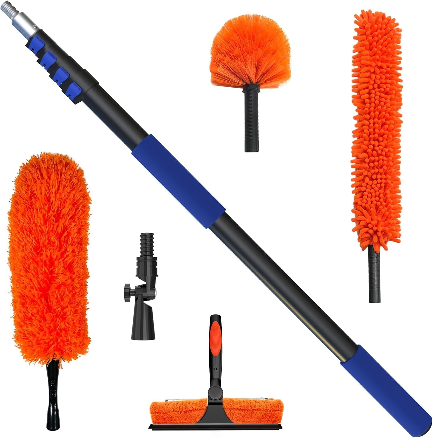 12 Foot Duster Kit with 3-12 ft Telescoping Extension Pole, High ...