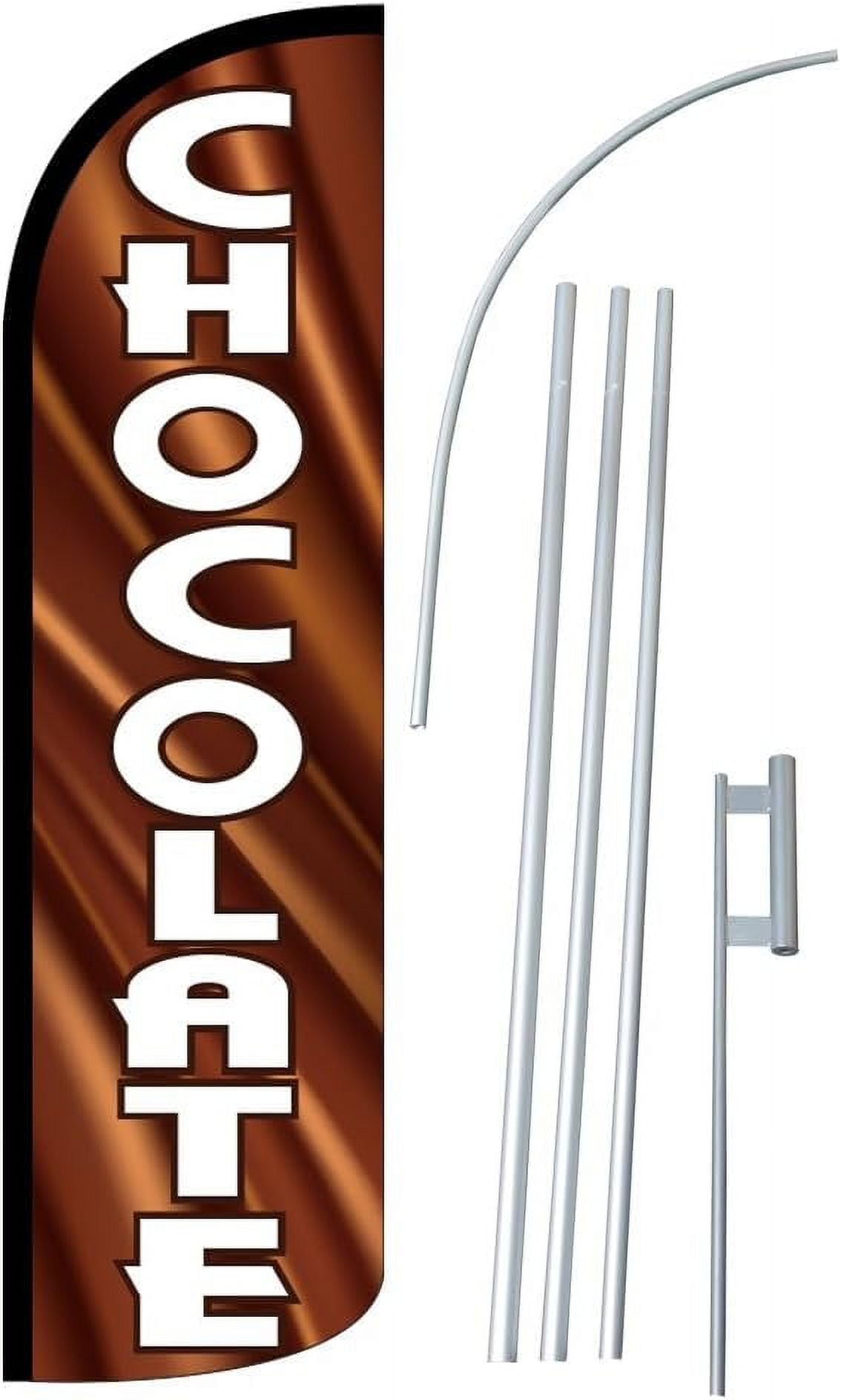 12-Foot Super Swooper Flag with Heavy-Duty 15-Foot Pole and Ground ...