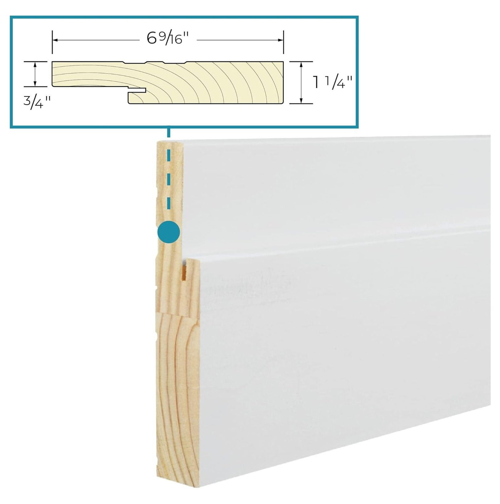 12" FrameSaver Exterior Door Frame Rot Repair Kit, 6-9/16" Jamb Width ...