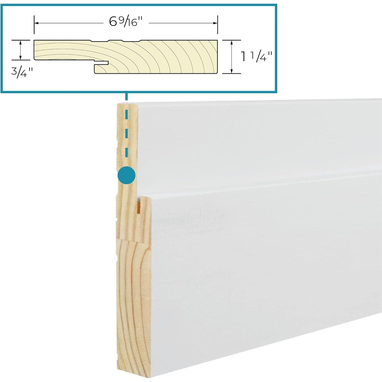 12" FrameSaver Exterior Door Frame Rot Repair Kit, 6-9/16" Jamb Width ...