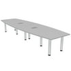8 Person Rectangular Conference Table Metal Bases Power And Data Units ...