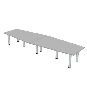 7X4 Racetrack Shaped Conference Table Power And Data X Shaped Bases ...