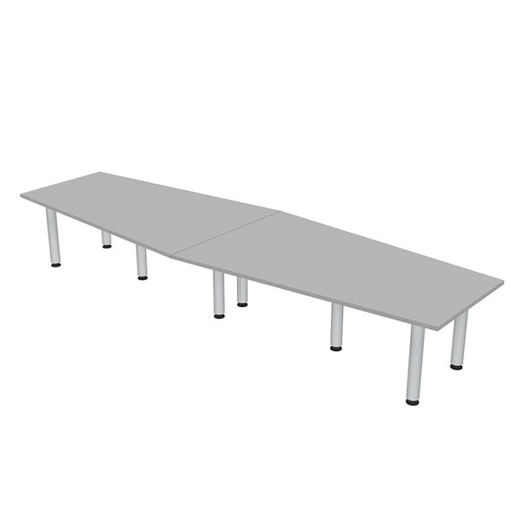 7' Arc Boat Shaped Conference Table Power And Data Harmony Series ...