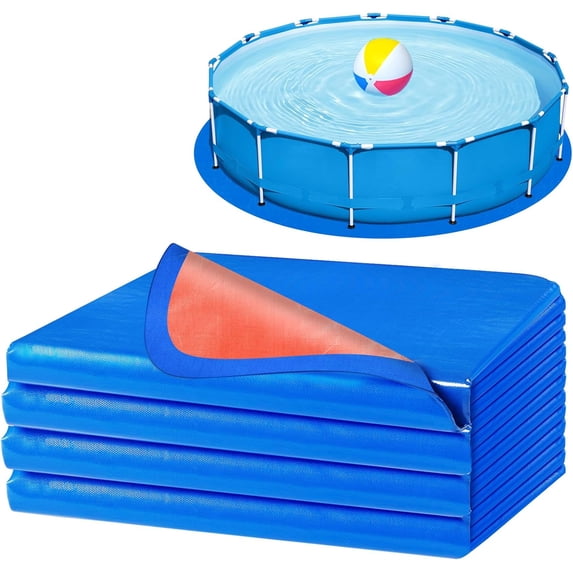 12 Ft Pool Liner Pad for Round Above Ground Pools, Thickened Pool Mat ...