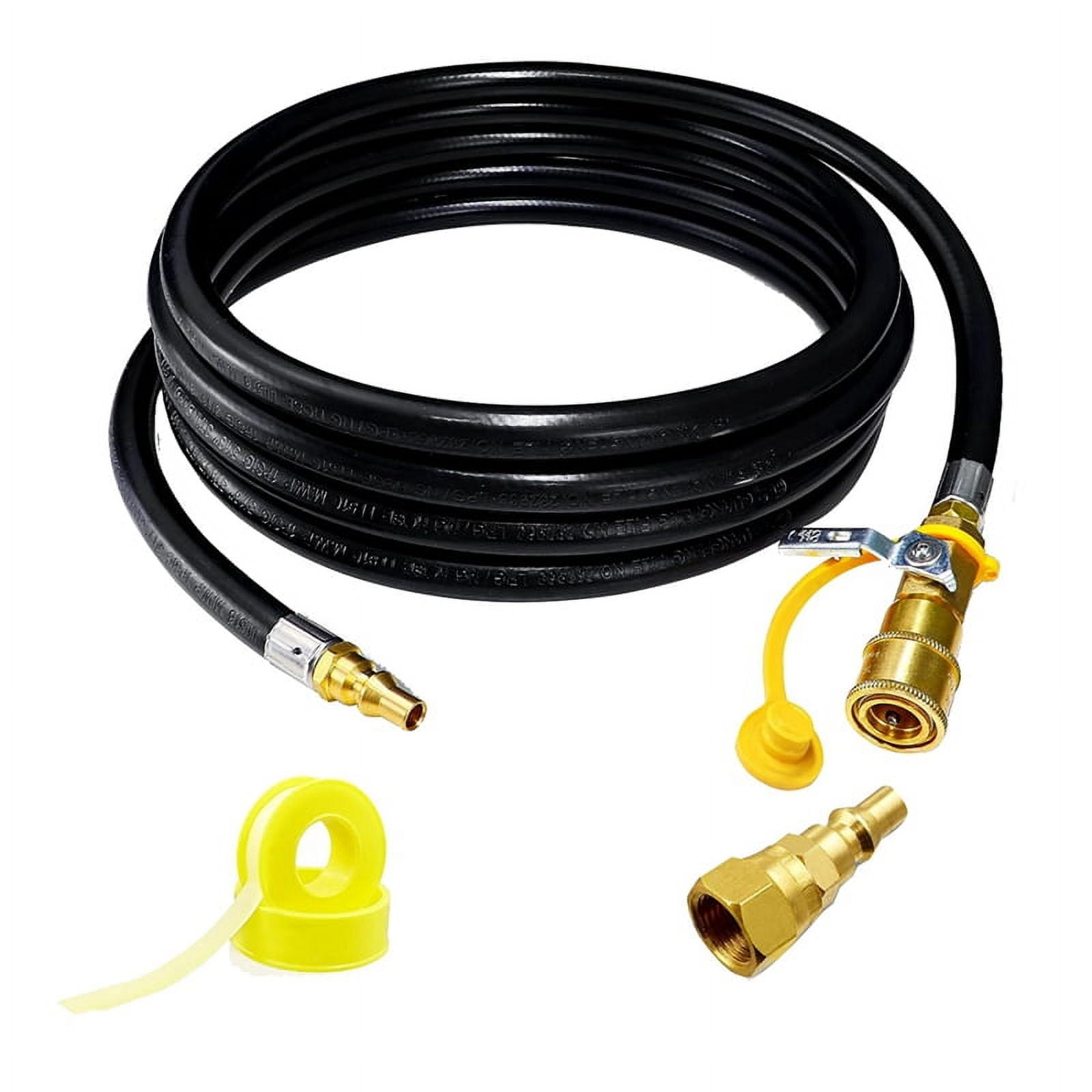 12 Ft Quick Connect Propane Hose for Rv to Grill, with 1/4 Inch Key ...