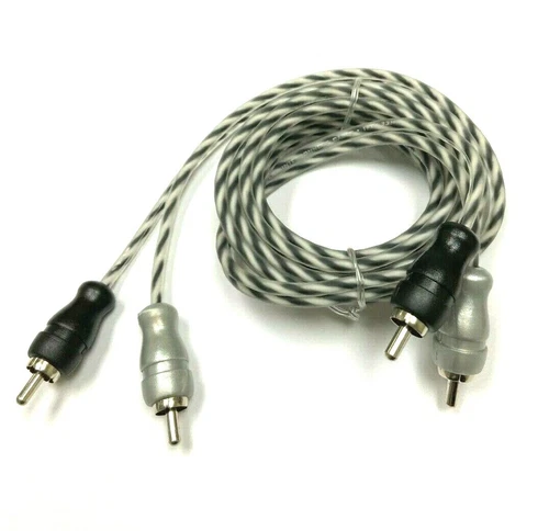 12 Ft Spiral Twisted Home Marine System Transparent Rca Interconnect ...