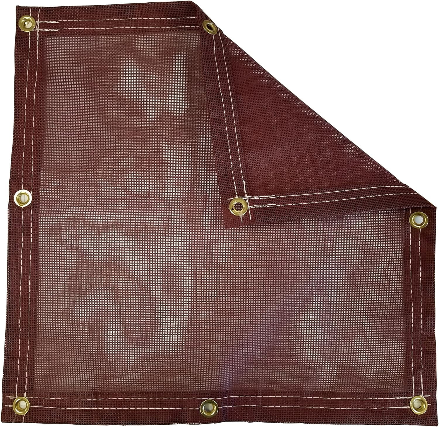 12 Ft. x 16 Ft. Burgundy 10 Oz. Vinyl Coated Mesh Tarp - Walmart.com
