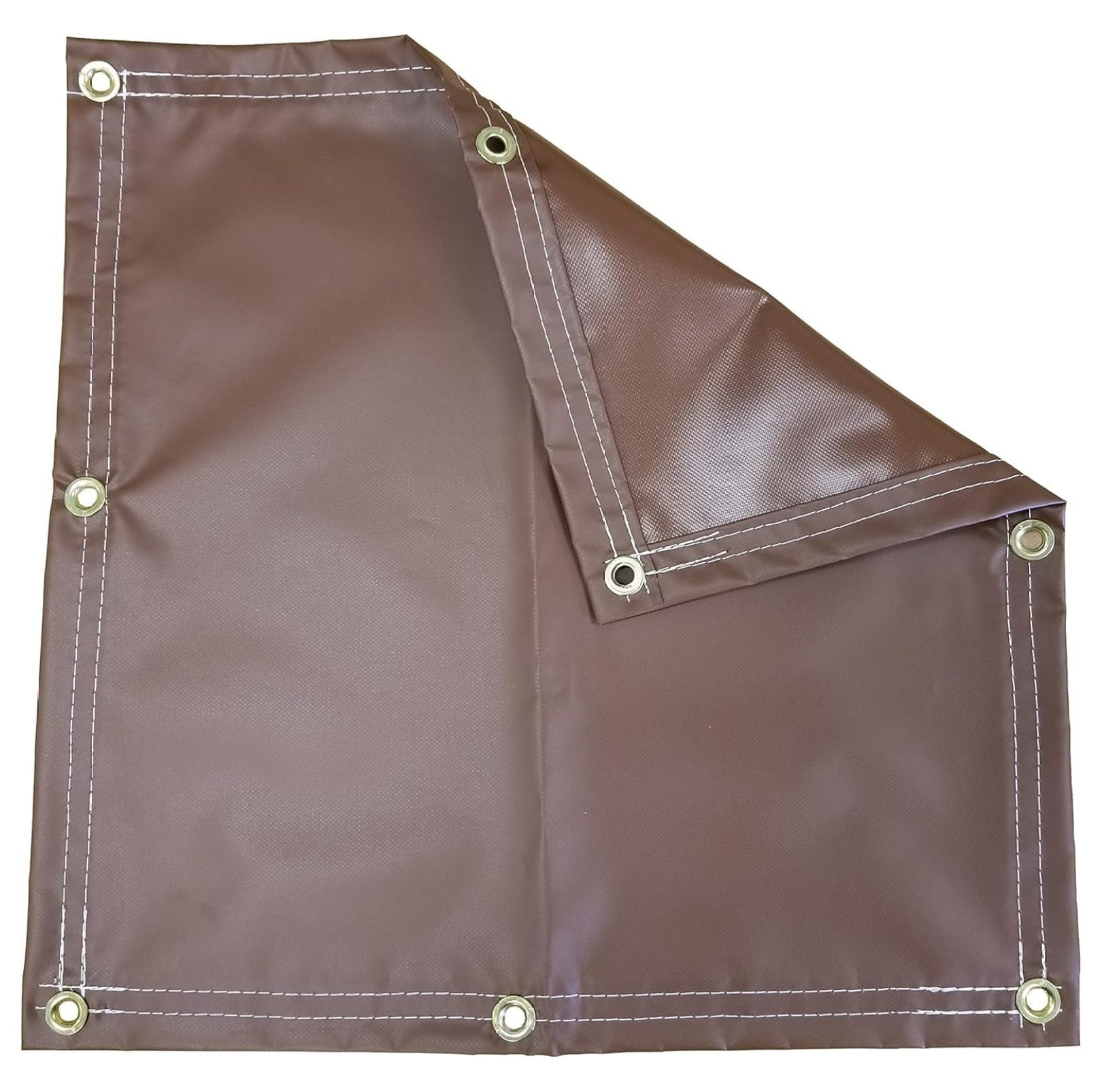 12 Ft. x 25 Ft. Brown 18 Oz. Vinyl Tarp - Walmart.com