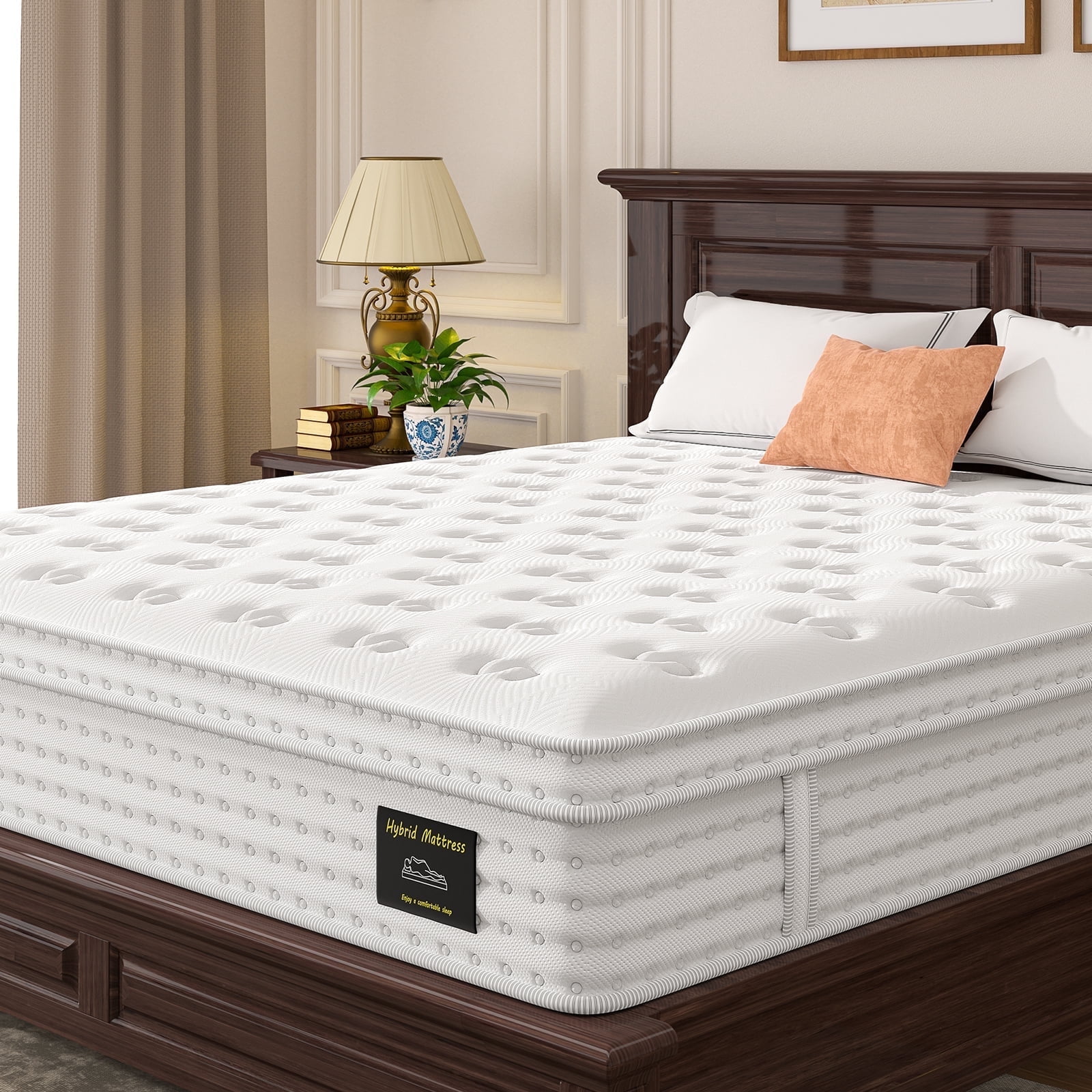 Bedstory Somnix 12" Medium Firm Full Mattress in a Box, Gel Memory Foam ...