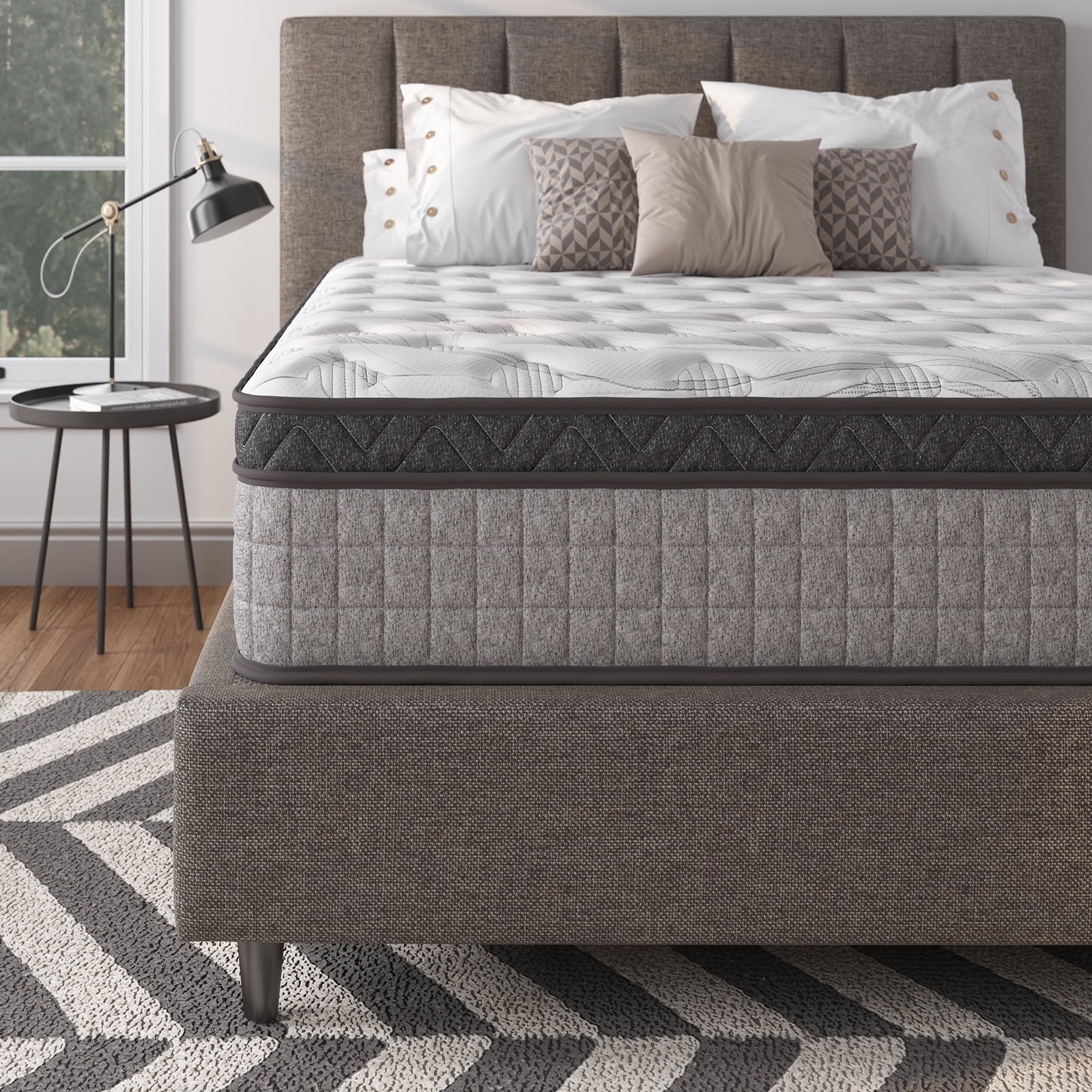 12'' Full Mattress, Full Size Mattress in a Box, Modern New Diamond ...