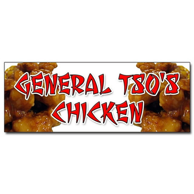 12" GENERAL TSO'S CHICKEN DECAL sticker chinese food take carry out ...