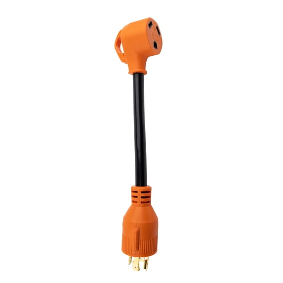 12" GENERATOR ADAPTER CORD - 30 A MALE 4 PRONG TO 30 A FEMALE: Computer ...