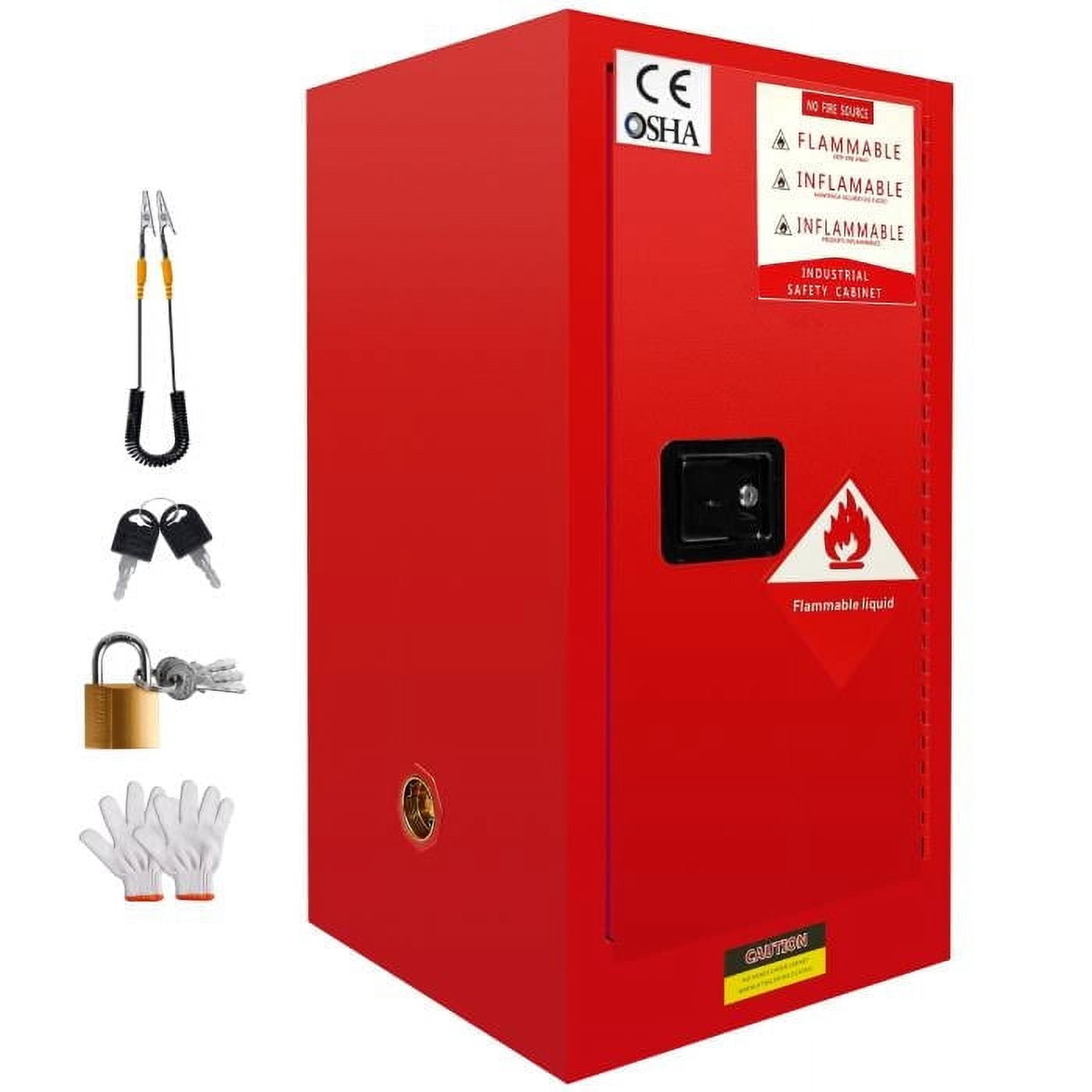 12 Gallon Flammable Safety Cabinet, Flammable Storage Cabinet ...