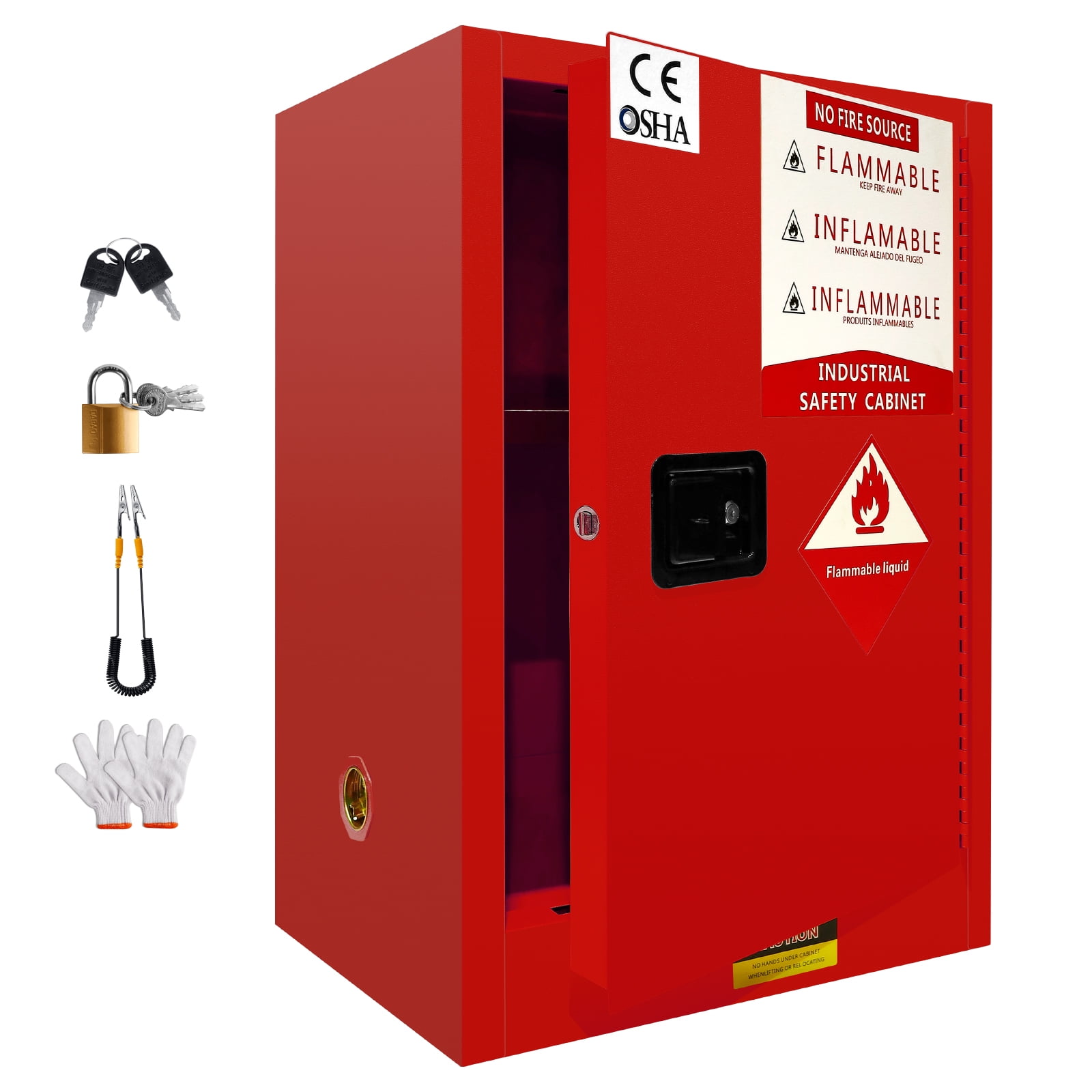 12 Gallon Flammable Storage Containers with Cold - Rolled Steel ...