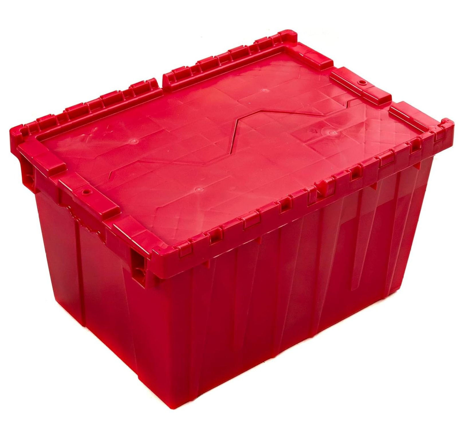12 Gallon Heavy-Duty Tote Storage Container (PACK OF 6) - Red, Top Tote ...
