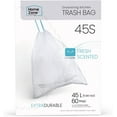 12 Gallon Kitchen Trash Bags with Drawstring Handles, Heavy Duty Custom ...