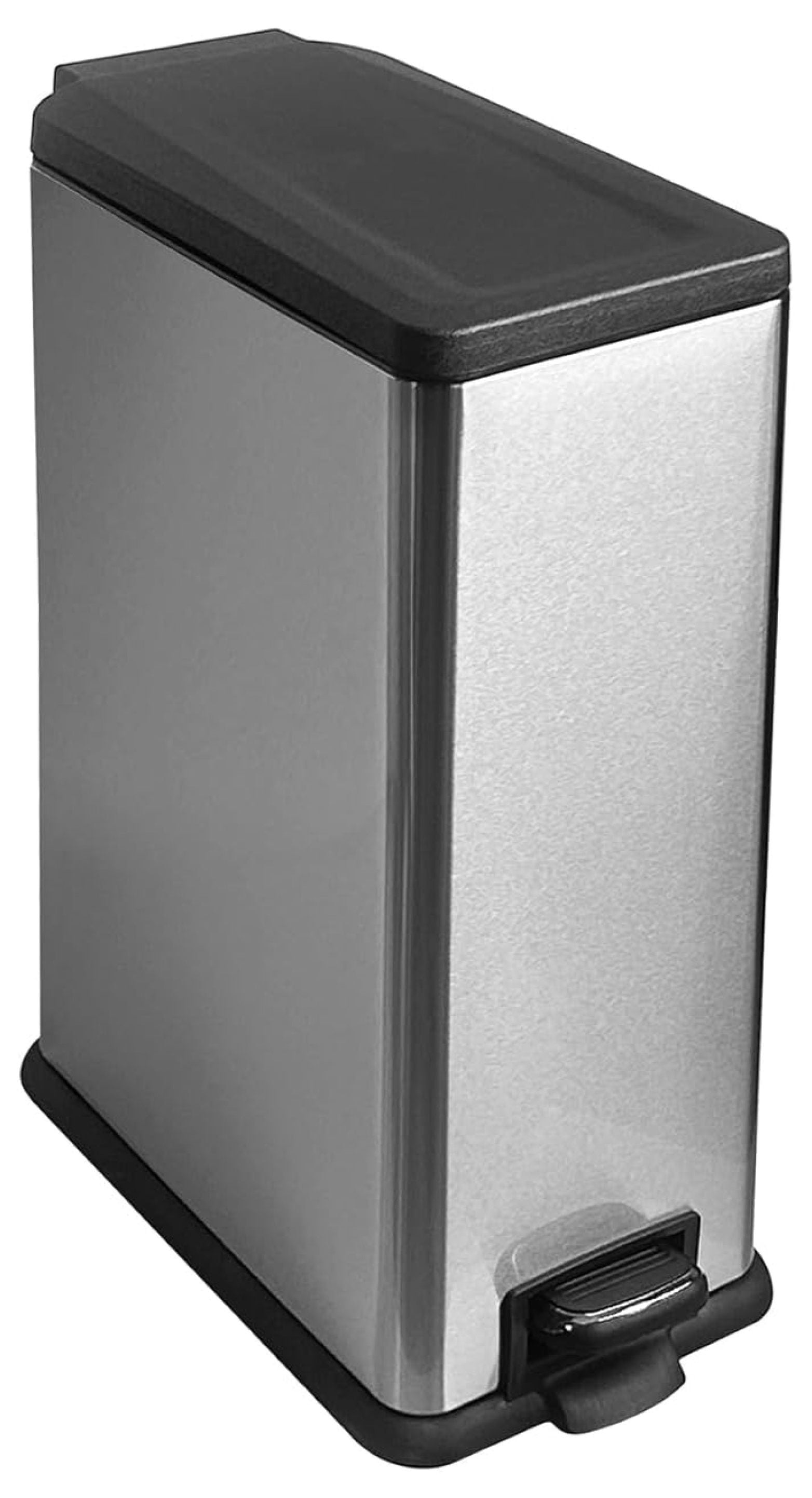 12 Gallon Trash Can with Lid, 45L Stainless Steel Kitchen Garbage Can ...