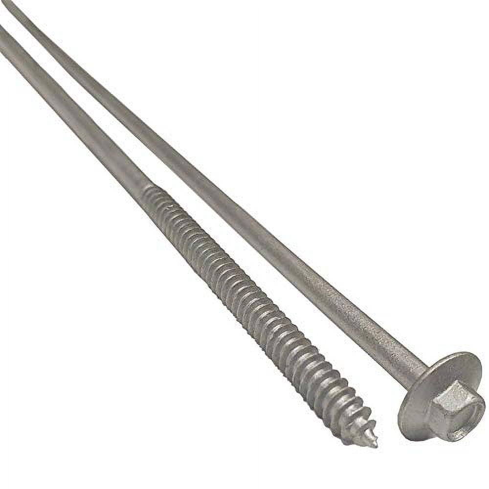 12" - Galvanized Timber Tie - Hex Head Structural Screw - Great for ...