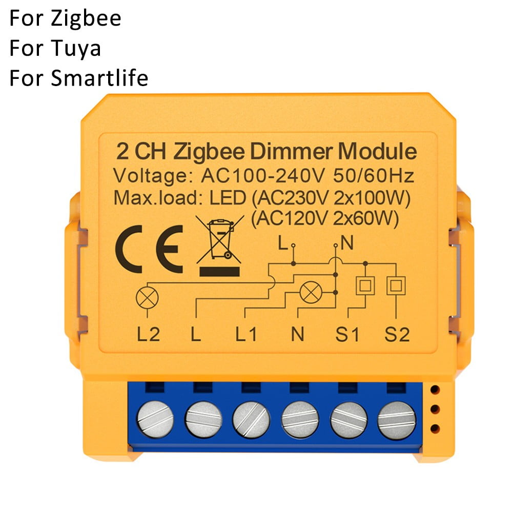 12 Gang For Zigbee For Tuya Dimmer Light Switch Module APP Voice ...