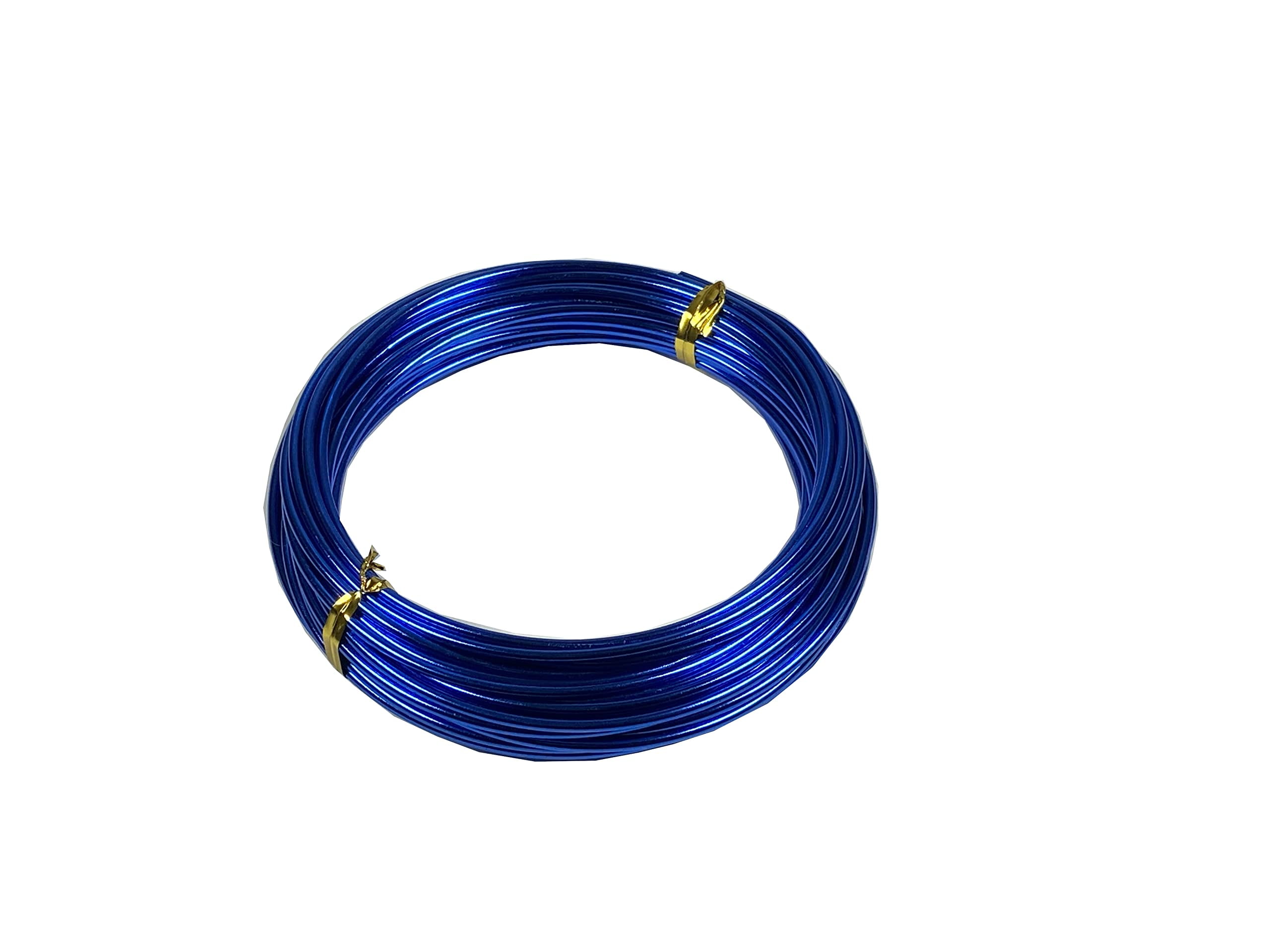 12 Gauge 2mm Royal Blue Aluminum Craft Wire 10yds Long Jewelry Floral ...