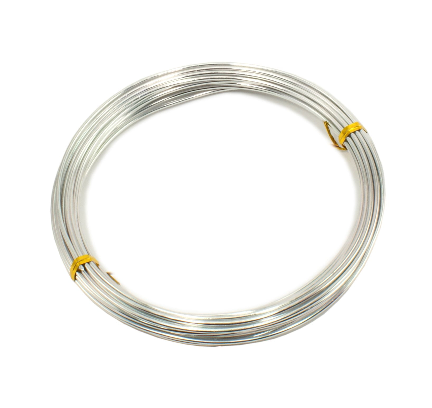 12 Gauge 2mm Silver Aluminum Craft Wire 10yds Long Jewelry Floral - Walmart.com