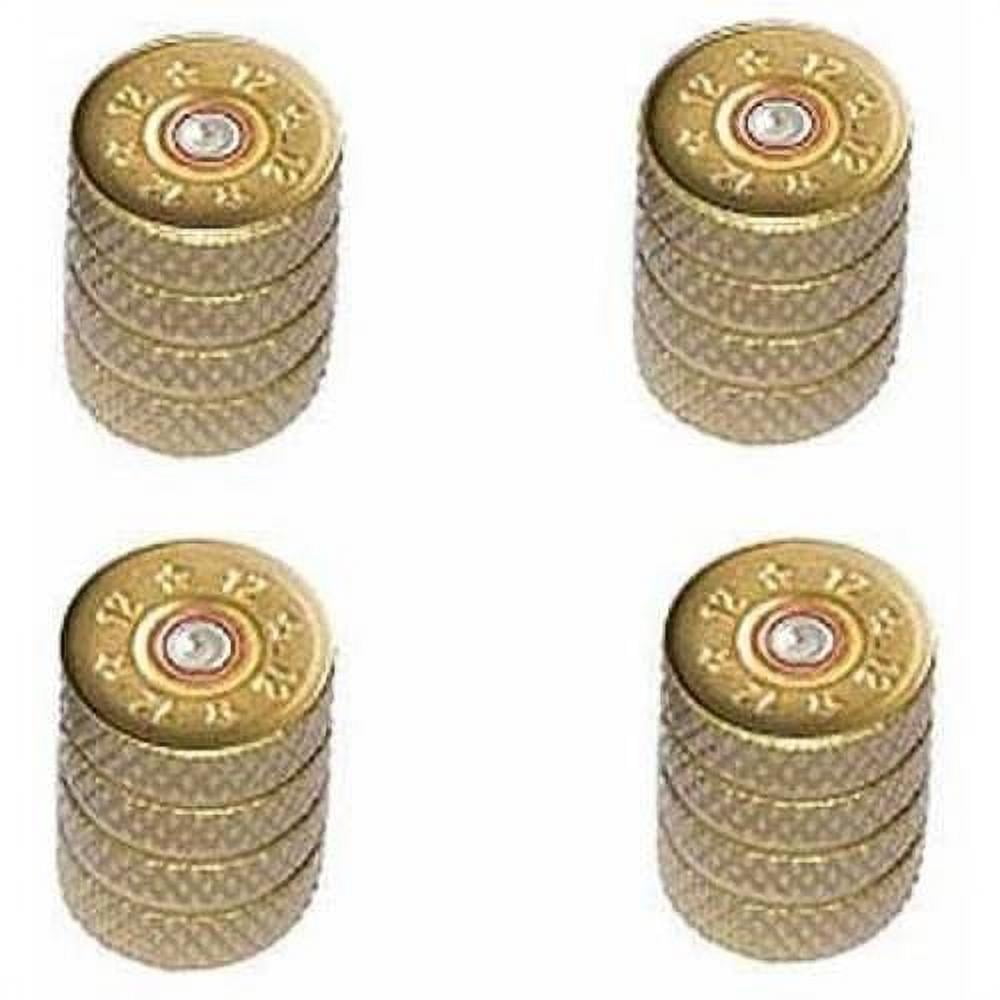 12 Gauge Bullet Shell Ammo Tire Rim Wheel Aluminum Valve Stem Caps ...