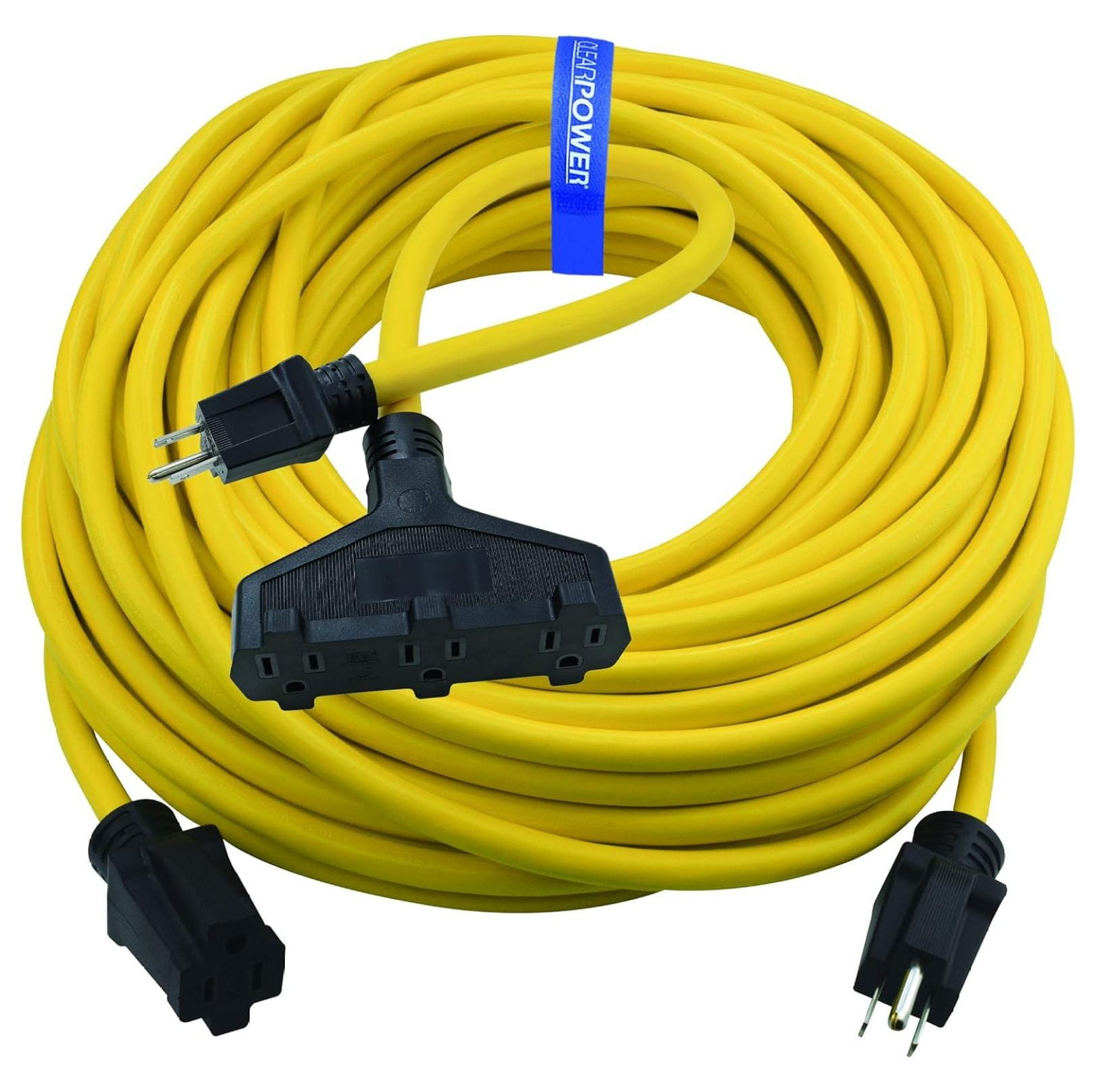 12 Gauge Combo Group (3-Outlet, Yellow, 100 FT) - Walmart.com