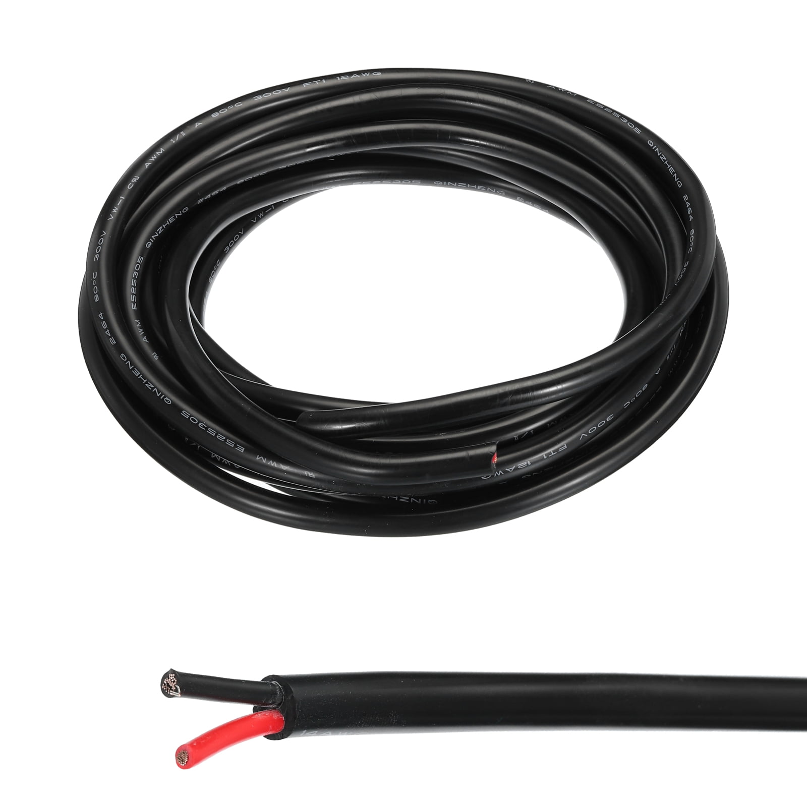 12 Gauge Electrical Wire 2 Conductors 16.4Ft PVC Power Cable Wire ...