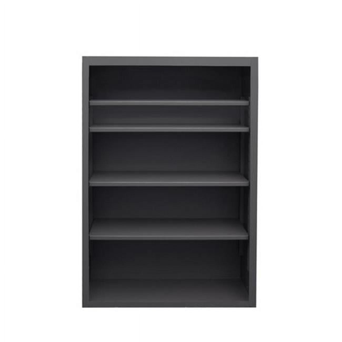 12 Gauge Enclosed Shelving Racks with 4 Shelves - Gray - 48 x 24 x 72 ...