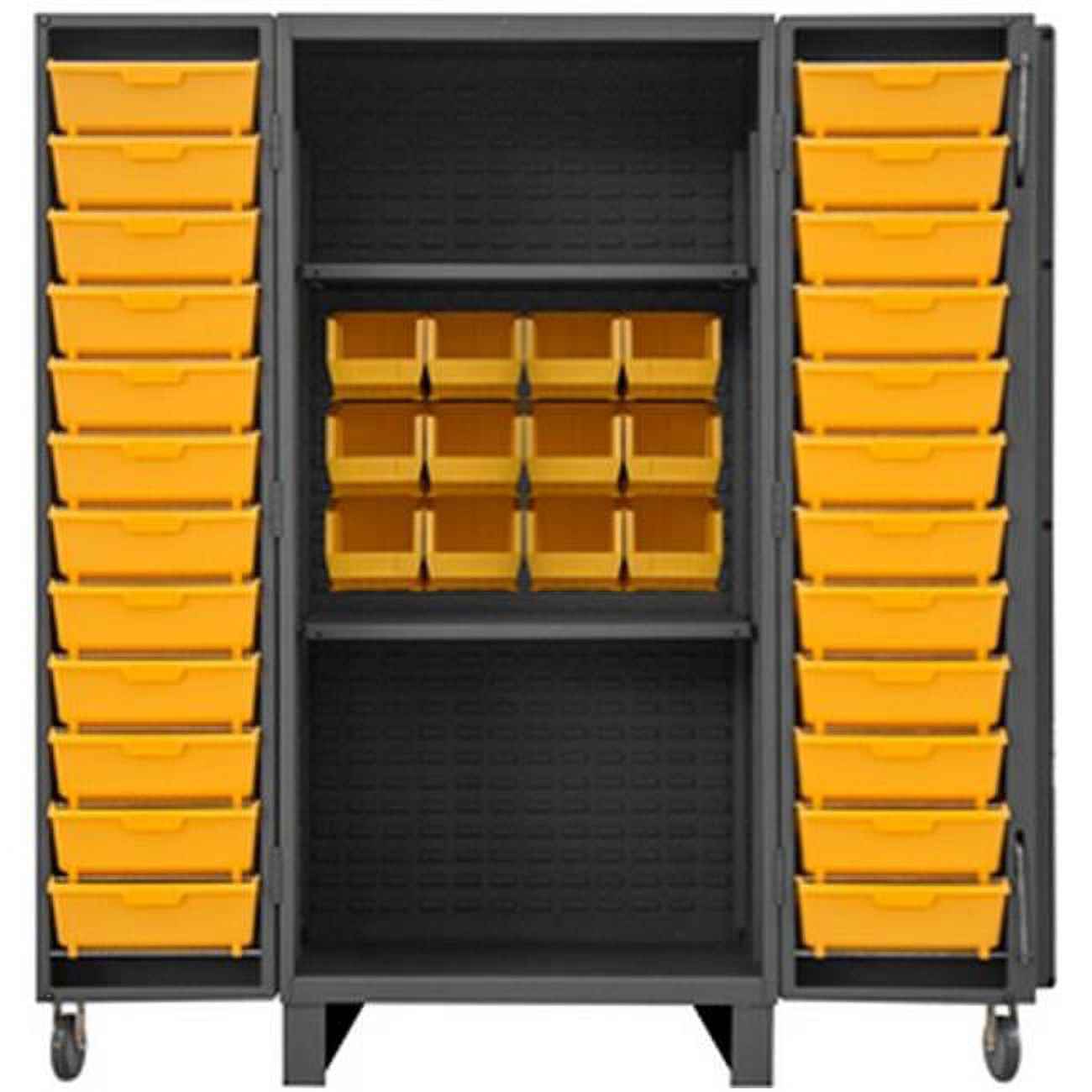 12 Gauge Recessed Door Style Lockable Cabinet with 126 Yellow Hook on ...