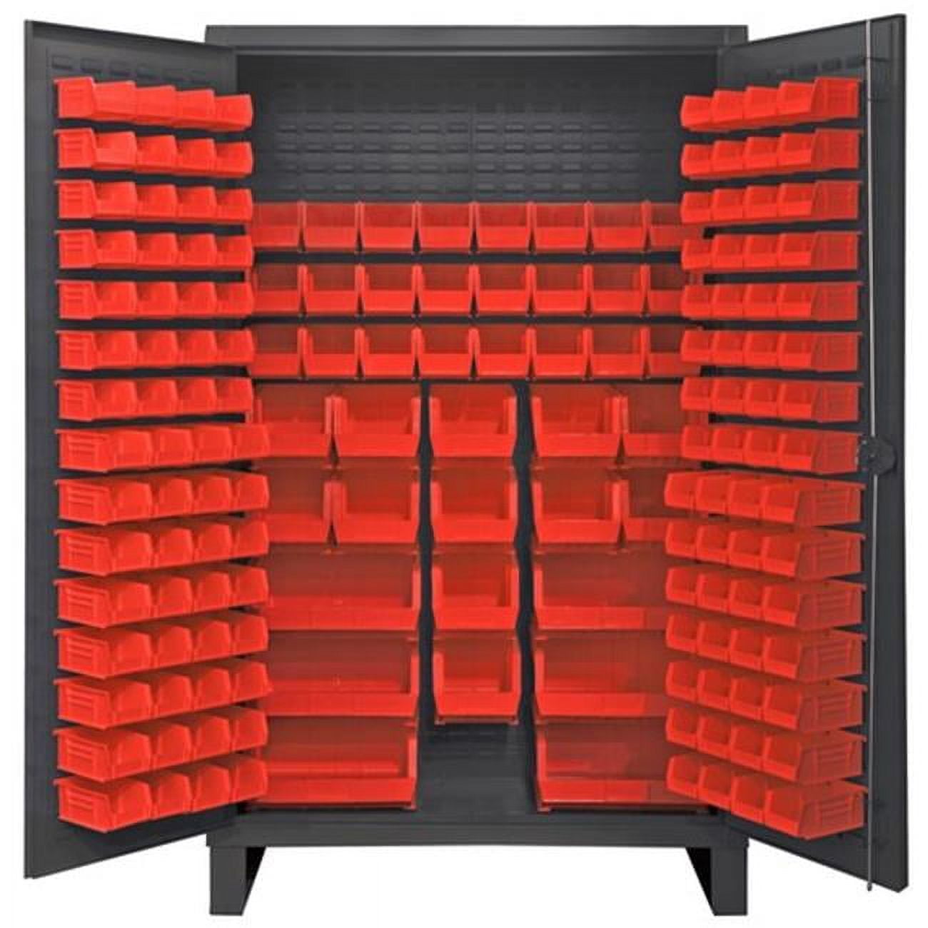 12 Gauge Recessed Door Style Lockable Cabinet with 144 Yellow Hook on ...