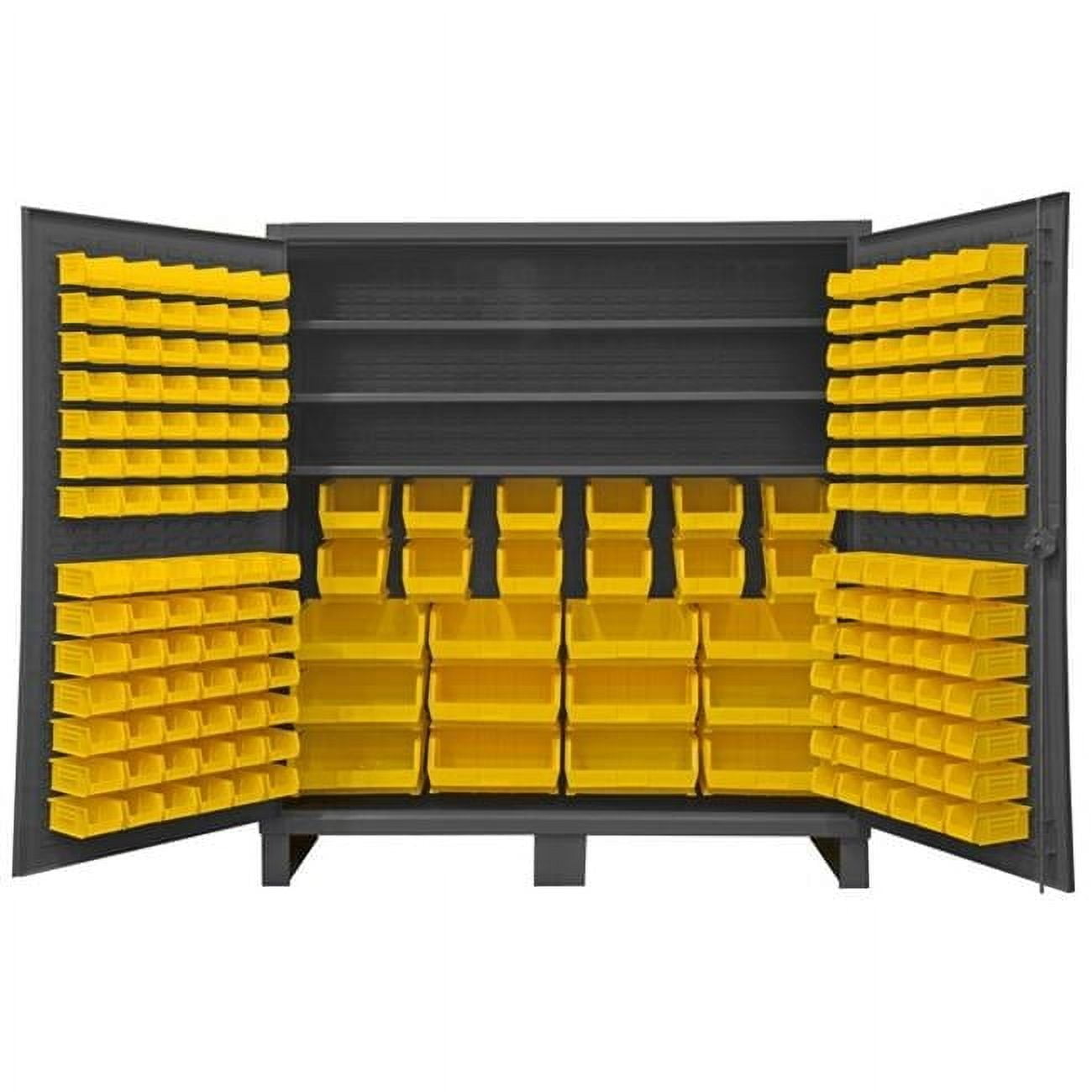 12 Gauge Recessed Door Style Lockable Cabinet with 192 Yellow Hook on ...