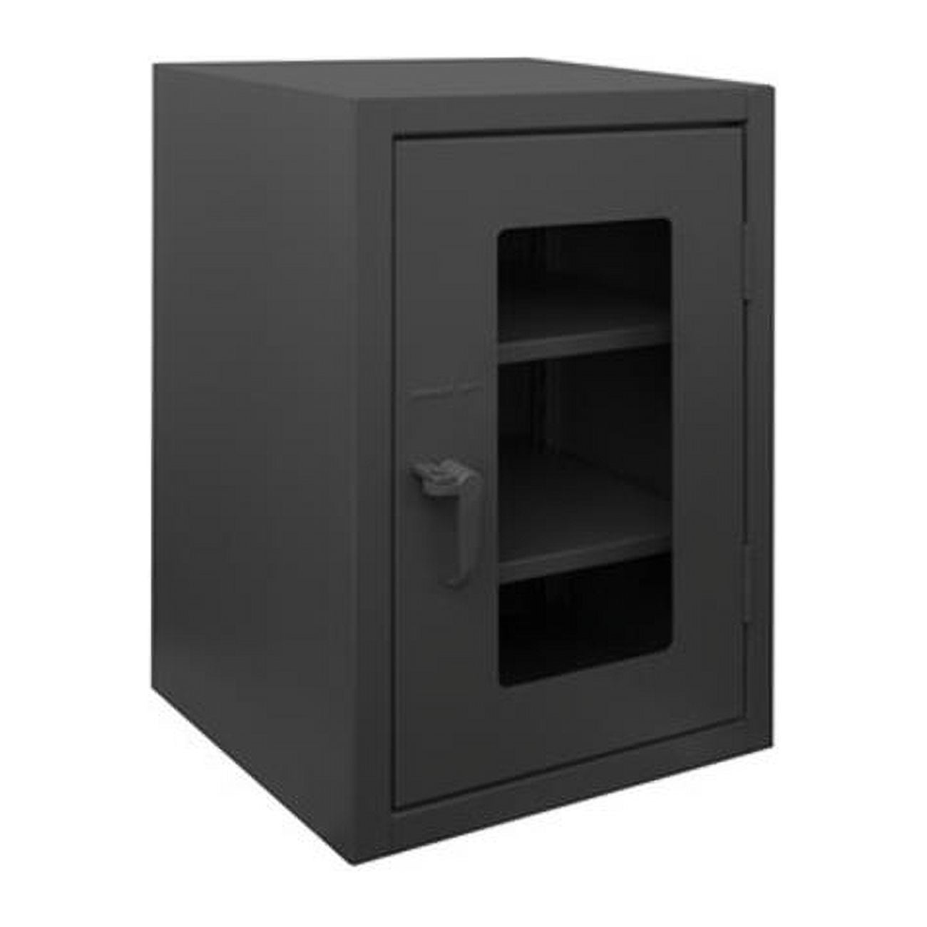 12 Gauge Recessed Door Style Lockable Clearview Cabinet with 2 ...