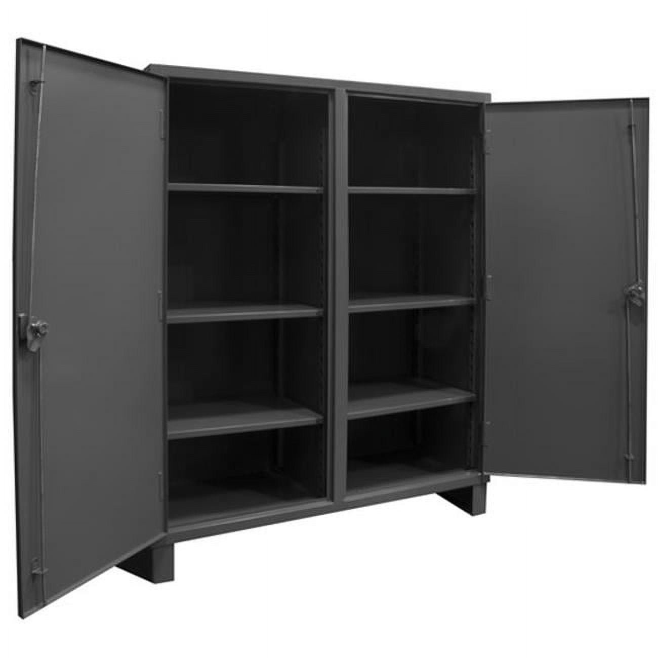 12 Gauge Recessed Door Style Lockable Shelf Cabinet with 8 Adjustable ...
