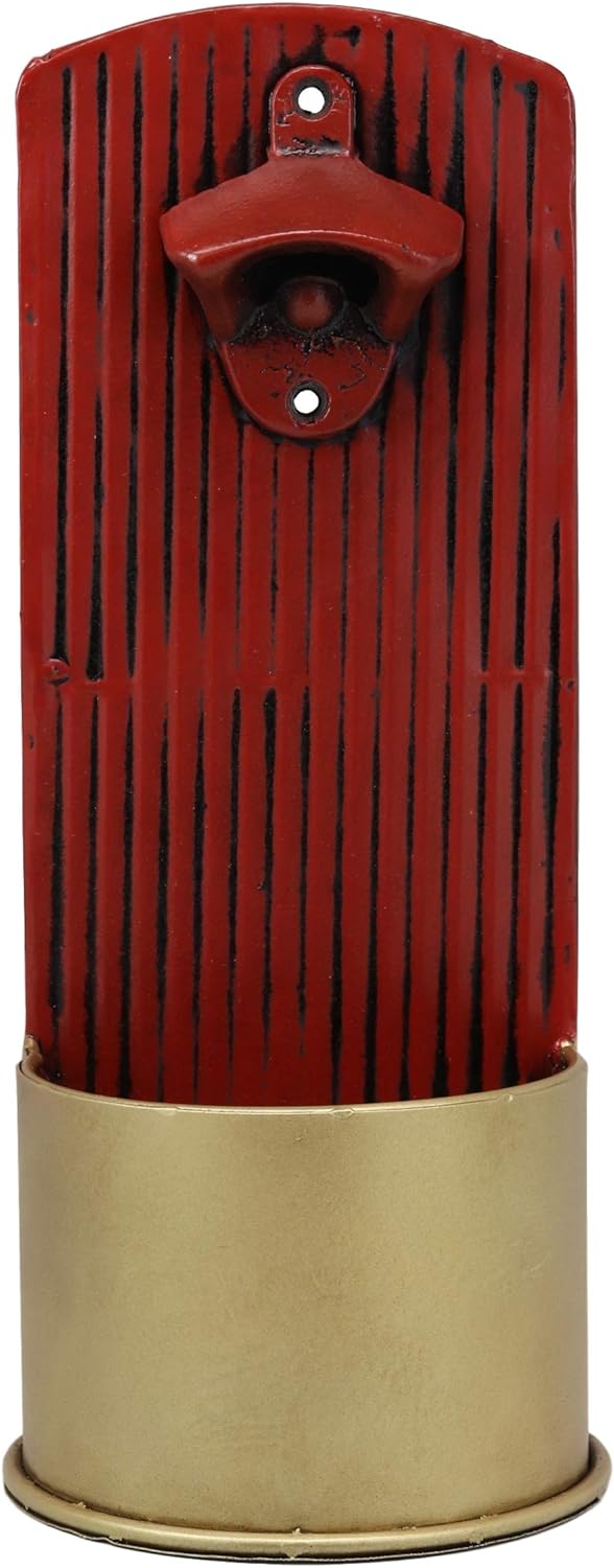 12 Gauge Shotgun Ammo Shell Casing Bottle Cap Opener Wall Mounted Decor ...
