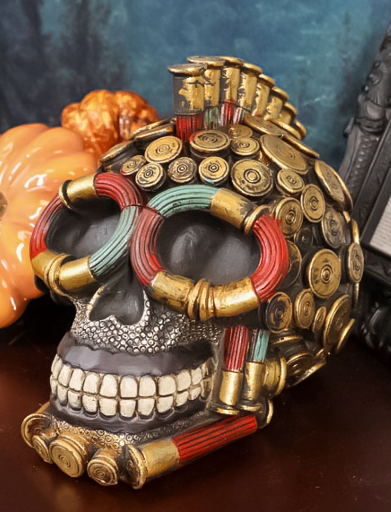 12-Gauge Shotgun Bullet Shell Casings Marauder War Dog Mohawk Skull ...