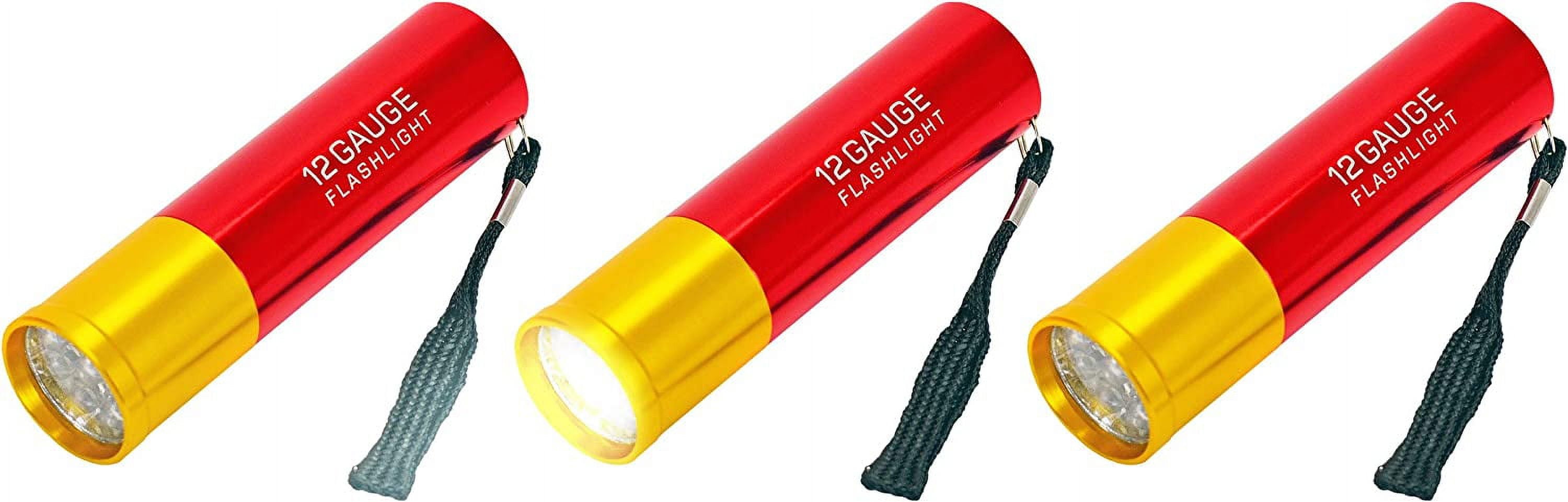 12 Gauge Shotgun Shell LED Flashlight, 3 Pack Funny Gun Battery ...
