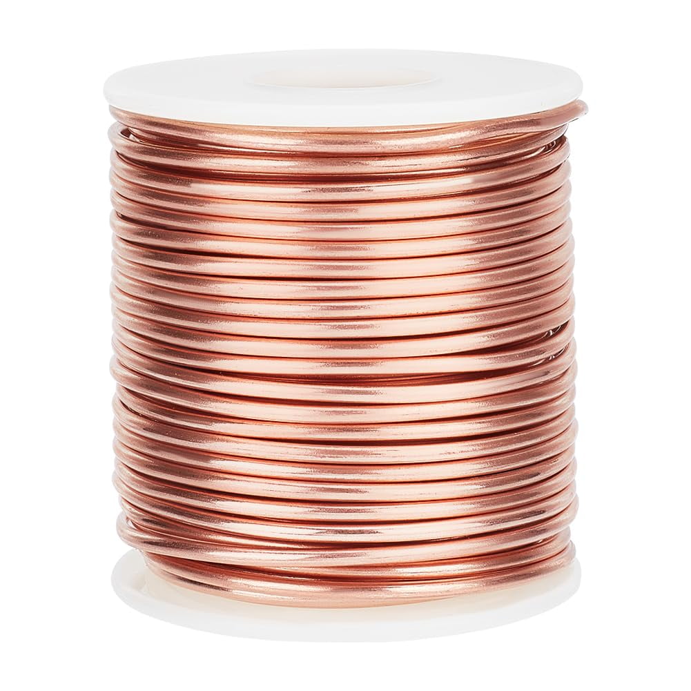12 Gauge Soft Copper Wire 65 Feet Round Bare Copper Spool Solid Pure ...